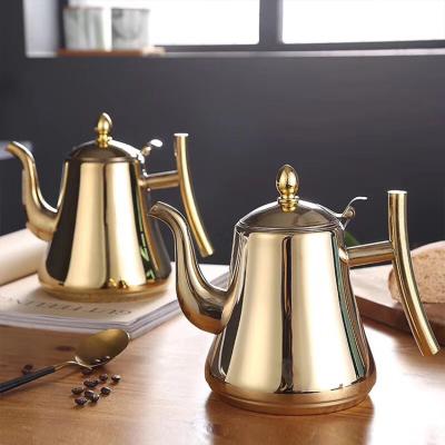 China Stainless Steel Gooseneck Milk Pitcher 1L 1.5L 2L for Coffee Tea Frothing for sale