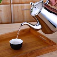 China Stainless Steel Pour Over Coffee Pot 1L Golden Coating Turkish Drip Tea Pot with Filter for sale