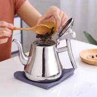 China Drinkware Gooseneck Stainless Steel Tea Kettle Office Hand Coffee Pot With Filter for sale