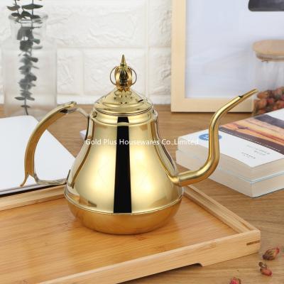 China 1.2L Stainless Steel Coffee Drip Kettle Gooseneck Spout Tea Pot Non Slip Handle for sale