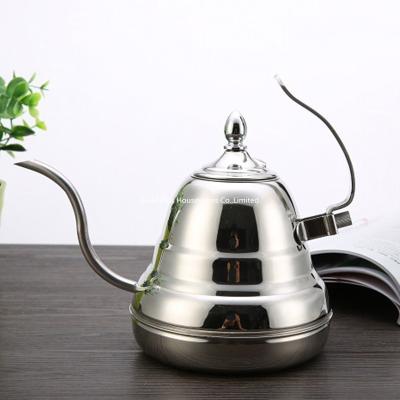 China Stainless Steel Hand Drip Coffee Pouring Kettle 1.8L Vacuum Tea Pot for sale