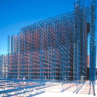 China 20m Rack Supported Buildings Q235 Clad Rack High Bay Warehouse for sale
