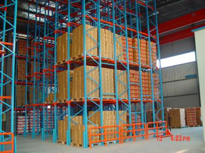 China 5 Layers Industrial Pallet Racks Blue 500KG Warehouse Pallet Racking System for sale