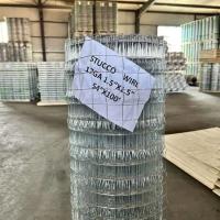 China Galvanized Welded Stucco Lath Roll ASTM-E84 Fireproof stucco chicken wire for sale