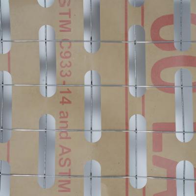 China Waterproof Double Paper Welded Wire Lath Easy Installation Stucco Mesh 2×2in for sale