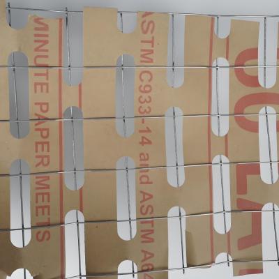 China Astm C847 Code Compliant Welded Wire Lath With Kraft Paper Backing For Stucco Systems for sale