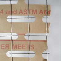 China Astm C847 Code Compliant Welded Wire Lath With Kraft Paper Backing For Stucco Systems for sale