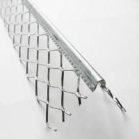 China Diamond Mesh Expanded Corner Bead With Improved Plaster Bond 0.35mm-0.65mm Standard Thickness for sale