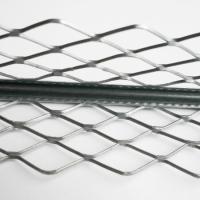 China Diamond Mesh Expanded Corner Bead With Improved Plaster Bond 0.35mm-0.65mm Standard Thickness for sale