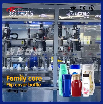 China 100-1000ml Automatic Shampoo Filling Machine 75-80 Bottles/Min for sale
