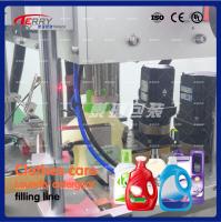 China 4 Heads Detergent Fabric Softener Filling Machine With SUS304 And SUS316L Materials for sale