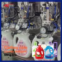 China 4 Heads Detergent Fabric Softener Filling Machine With SUS304 And SUS316L Materials for sale