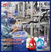 China 4 Heads Detergent Fabric Softener Filling Machine With SUS304 And SUS316L Materials for sale