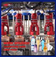 China Automatic Flip Bottle Washer Cosmetics Filling Machine 50-200ml for sale