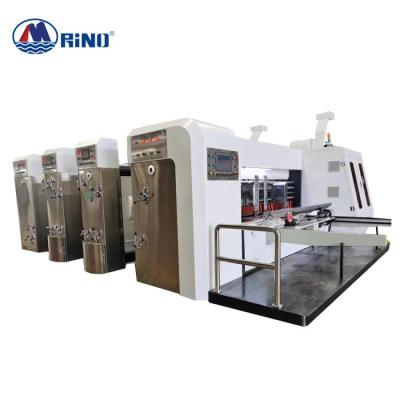 China Carton Box 2 Color Corrugated Flexo Printing Machine With Slotting Die Cutting for sale