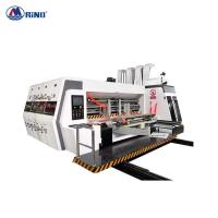 China RINO Carton Box Flexo Printing Machine With Die Cutter for sale