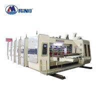 China Carton Box 3 Color Flexo Printing Machine With Slotting Die Cutter for sale