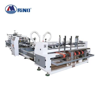 China PLC Control Carton Box Folding Gluing Machine Automatic for sale