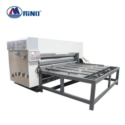 China Chain Feeding Carton Box Flexo Printing Machine With Slotter for sale