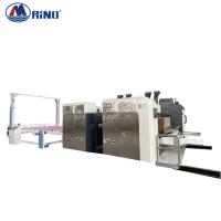 China Rino Carton Box 2 Color Corrugated Flexo Printing Machine With Slotting Stacker for sale