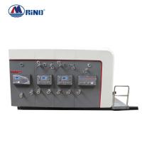 China PLC Automatic 2 Color Carton Box Flexo Printing Machine With Die Cutter Slotter for sale