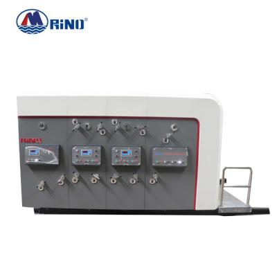 China Lead Edge Feeding 2 Color Corrugated Box Flexo Printing Machine With Slotter for sale
