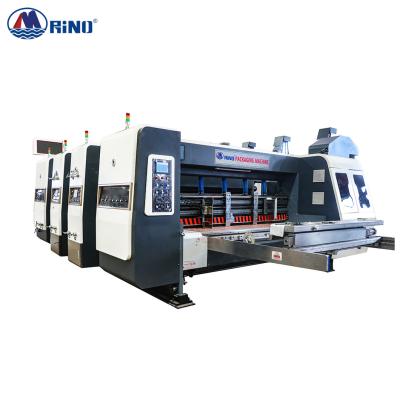 China Household Appliances Carton Box 4 Color Flexo Printing Machine With Slotter for sale