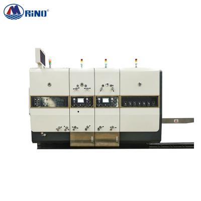 China Corrugated Board Paper 3 Color Flexo Printing Machine With Die Cutting Automatic for sale