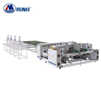 China 4000 Pieces/Hour Carton Box Folder Gluer Machine , Folding Gluing Machine For Boxes for sale