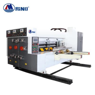 China 150 Pcs/Min Carton Flexo Printing Machine 2 Color Lead Edge Feeding With Slotting for sale