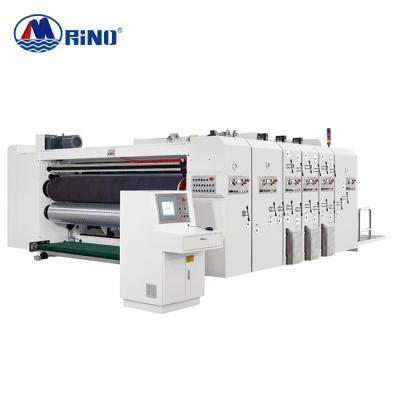 China 380V 4000mm Flexo Corrugated Box Printing Machine With Die Cutting Unit for sale