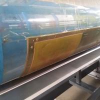China 45KW Carton Box Flexo Printing Machine 3 Color Lead Edge Feeding for sale