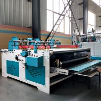 China RINO Carton Box Folder Gluer Machine , Semi Automatic Corrugated Folder Gluer 3.2kw for sale