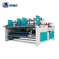 China RINO Carton Box Folder Gluer Machine , Semi Automatic Corrugated Folder Gluer 3.2kw for sale