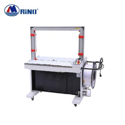 China PCB Control Semi Auto Strapping Machine , 850×650mm Corrugated Box Strapper Machine for sale