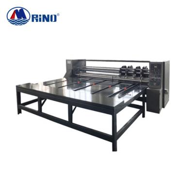 China RINO 1600mm Corrugated Box Slotting And Creasing Machine Chain Feeding for sale