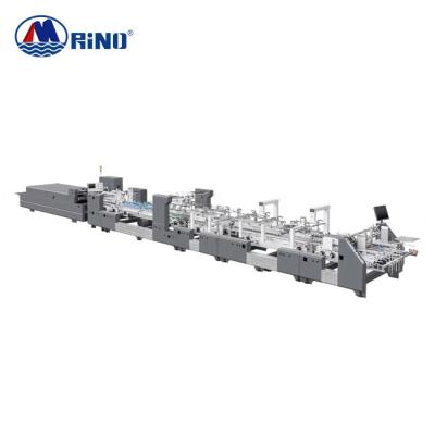 China 400m/Min Corrugated Folder Gluer Machine 17KW Touch Screen Control for sale