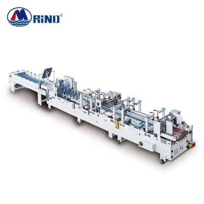 China Straight Line High Speed Folding And Gluing Machine 400m/min For Paper Box for sale