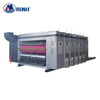 China CE Carton Box Flexo Printing Machine , 4 Color Printer Slotter Machine 30KW for sale