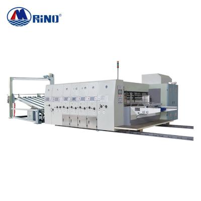 China 1600mm Carton Box 4 Color Flexo Printing Machine 40KW 380V Lead Edge Feeding for sale