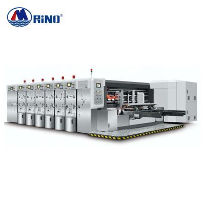 China 6 Color Carton Box Flexo Printing Machine High Speed Slotter Die Cutter for sale