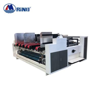 China 18Kw Carton Box Folder Gluer Machine , Corrugated Box Automatic Folder Gluer 4Ton for sale