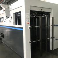 China RINO Cardboard Box Die Cutting Machine 18 Ton With Waste Stripping Feeder Feeding for sale