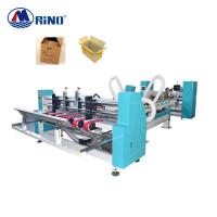 China RINO 17KW Automatic Folder Gluer Stitcher Machine , 7ply Carton Folding Gluing Machine for sale
