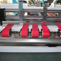 China RINO 17KW Automatic Folder Gluer Stitcher Machine , 7ply Carton Folding Gluing Machine for sale