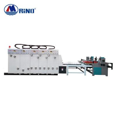China 3 Colors Flexo Corrugated Box Printing Machine 11kw With Slotter Die Cutter for sale