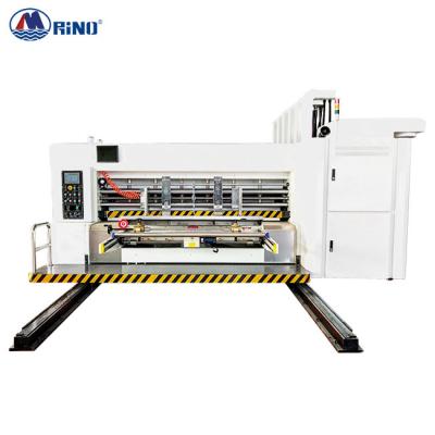 China Carton Box Four Color Carton Flexographic Printing Machine With Die Cutting for sale