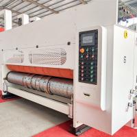 China Carton Box Four Color Carton Flexographic Printing Machine With Die Cutting for sale