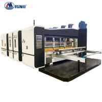 China Carton Box Flexo Printing Slotting Machine Rotary Die Cutting Vibration for sale