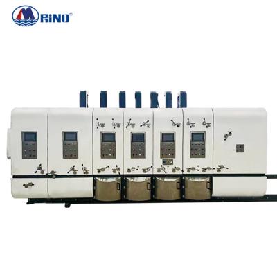 China Corrugated Carton Flexo 4 Color Printing Machine With Die Cutting for sale